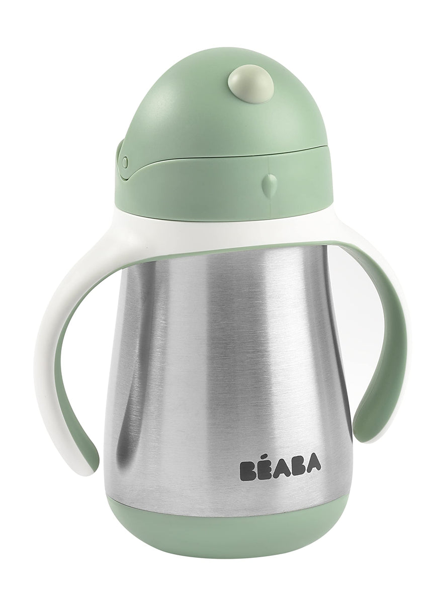 Beaba Stainless Steel Straw Bottle | Pink | Toronto, Canada – Jill and ...