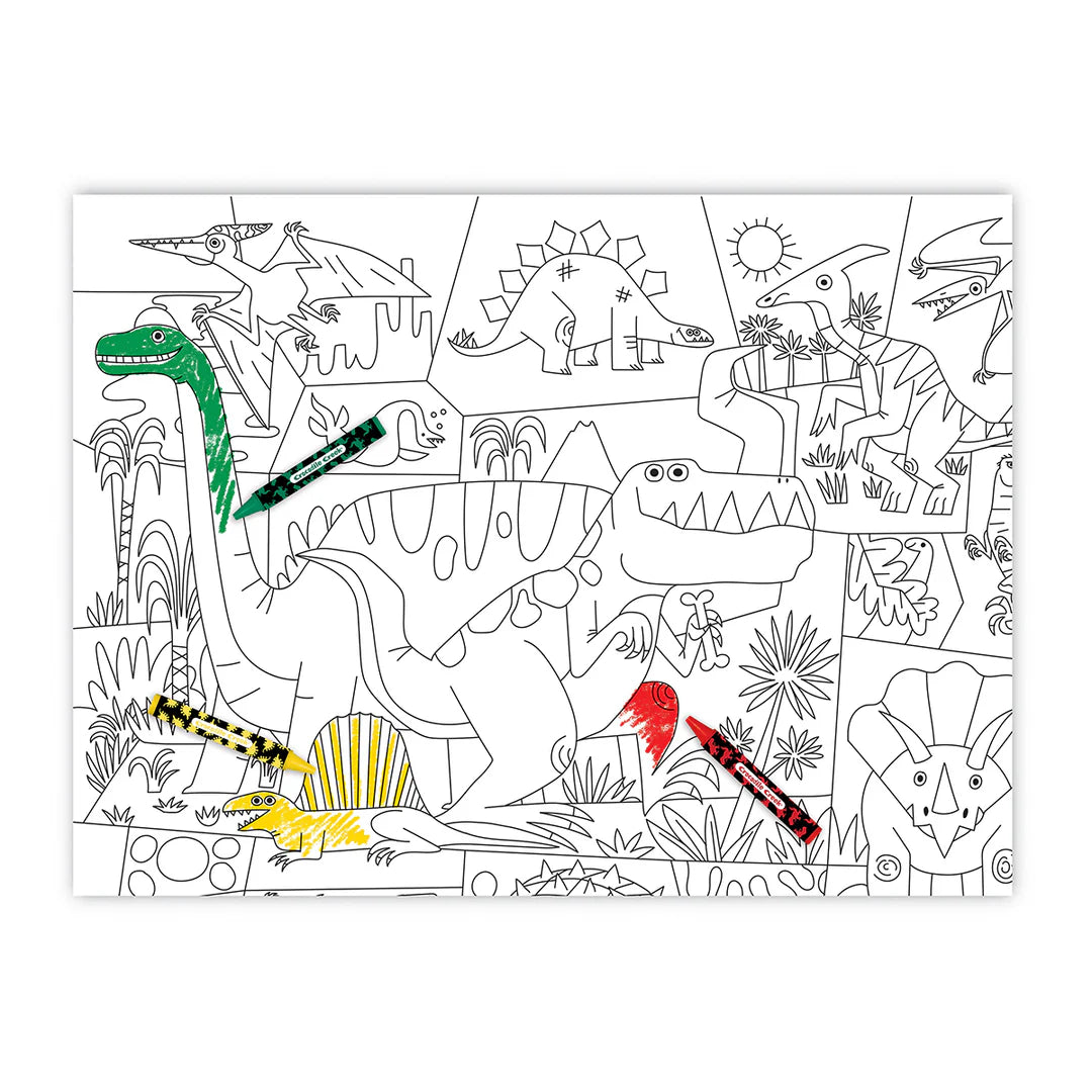 Crocodile Creek Colouring Poster | Dino World – Jill and the Beanstalk