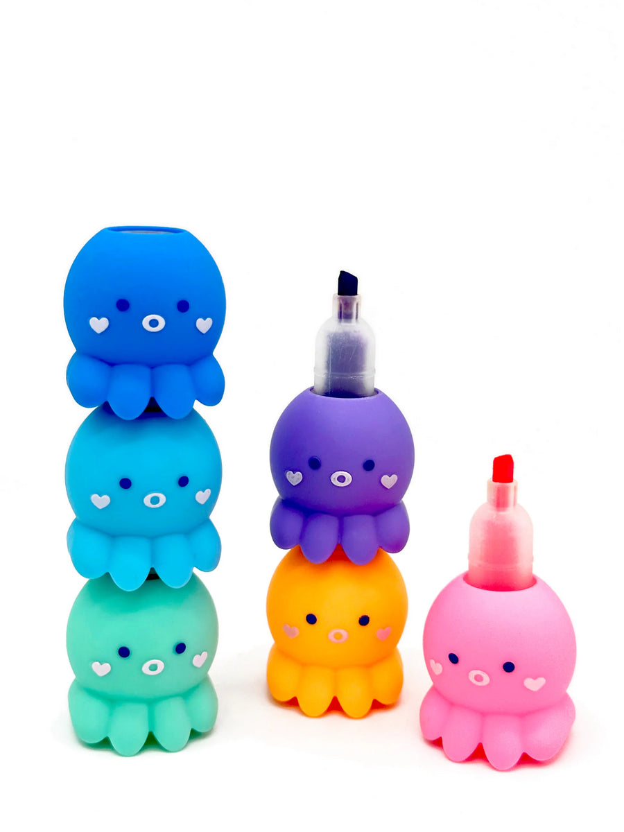 Snifty | Octo Brites Stacking Octopus Markers (5 colours) | Kids Store ...
